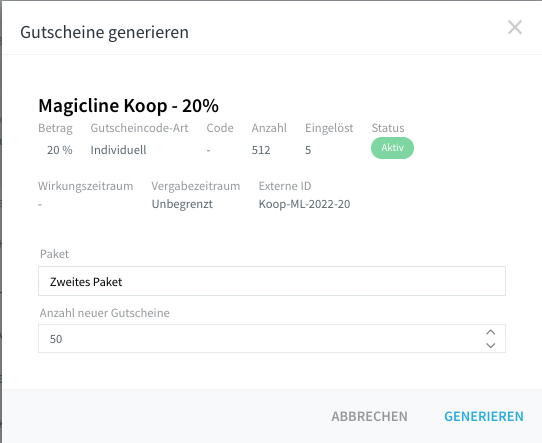 Gutscheine - Mitglieds- und Firmengutscheine – Magicline GmbH