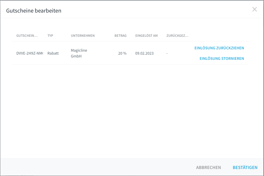Gutscheine - Mitglieds- und Firmengutscheine – Magicline GmbH