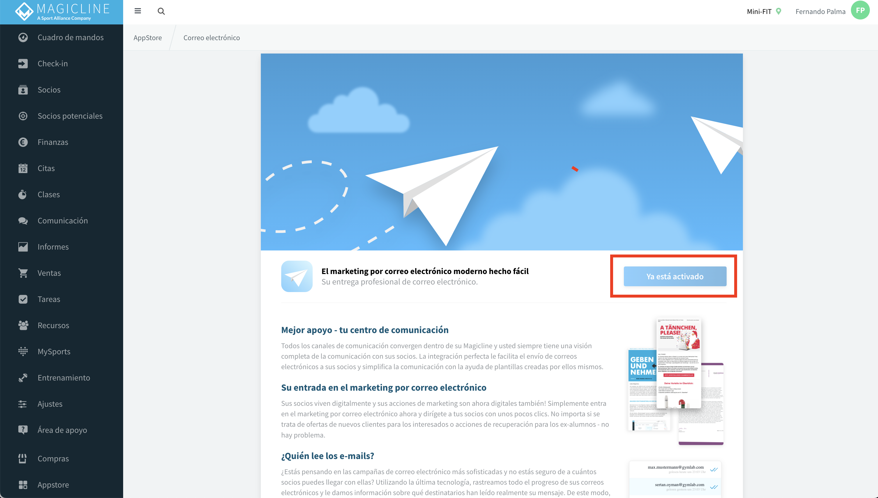 La AppStore en Magicline – Magicline GmbH
