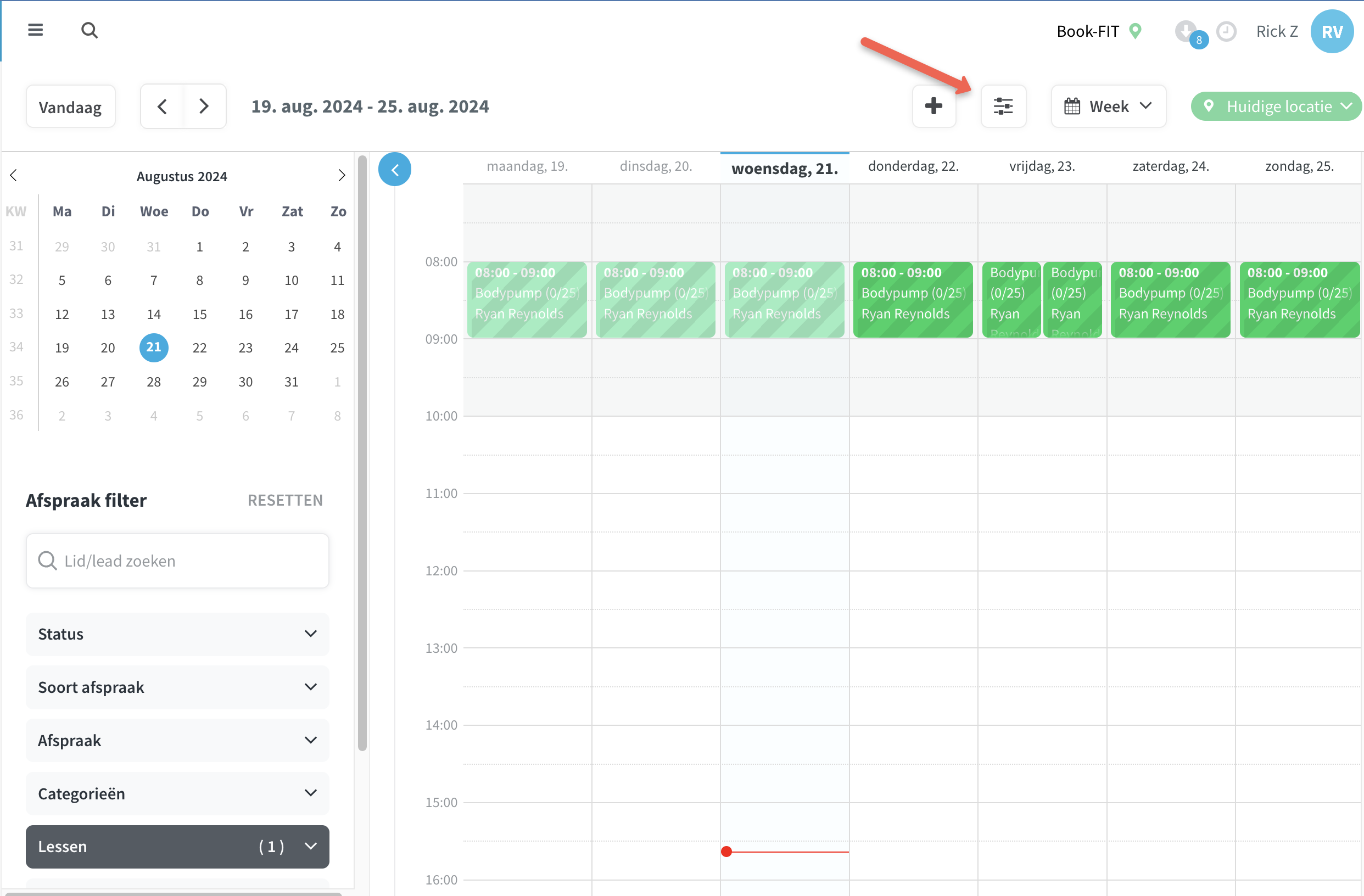 Gebruik en configuratie van de nieuwe afspraken agenda – Magicline GmbH