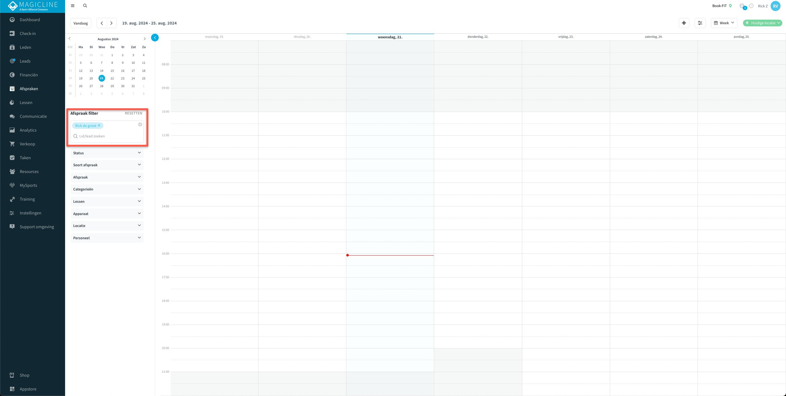 Gebruik en configuratie van de nieuwe afspraken agenda – Magicline GmbH