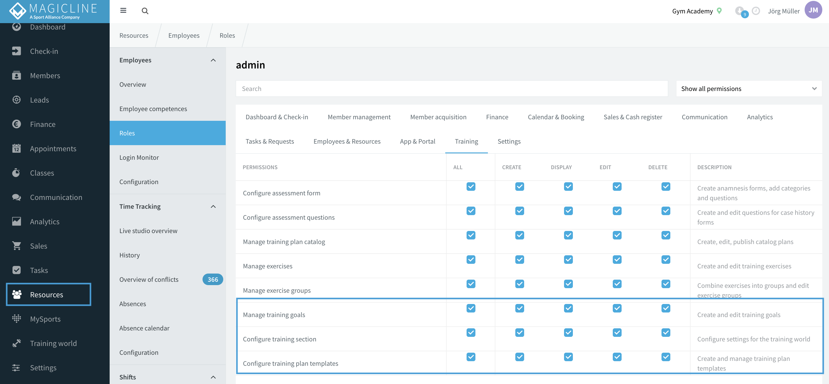 How can I enable employees to manage or edit training plans and ...